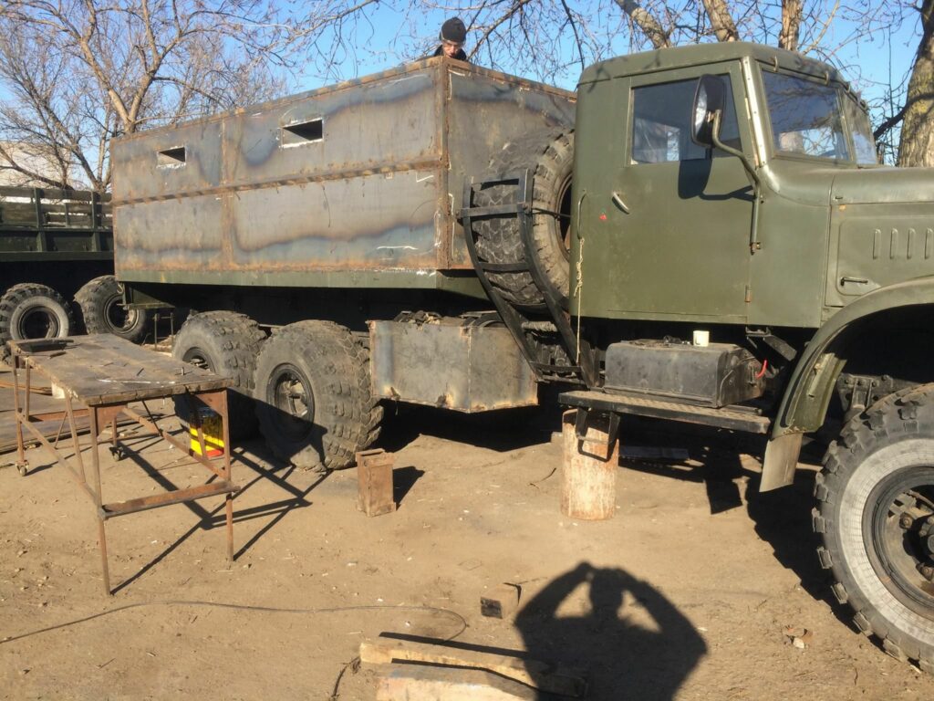 Old KrAZ gets new suit of armor - People’s Project.com