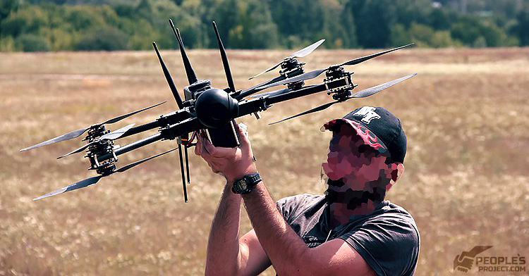 Volunteers presented a new reconnaissance copter (video)